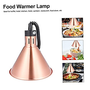 OKUMEYR 1pc Food Warmer Lamp Turtle Tank Heater Chandelier Lights French Fry Heat Lamp Heat Lamp Bulbs Hotel Food Light Kitchen Heat Lamps Portable Heaters Restaurant Heat Lamp Metal