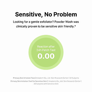 BY WISHTREND] Green Tea & Enzyme Powder Face Wash, All-in-one, Hydrating daily facial cleanser and Gentle exfoliator for pores and blackheads (3.88 Ounce (Pack of 1))