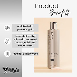 Kenra Platinum Luxe Shine Conditioner | Gold Enriched | Rich, Shine-Enhancing Daily Conditioner | Revitalies for Improved Manageability & Smoothness | All Hair Types | 31.5 fl. Oz
