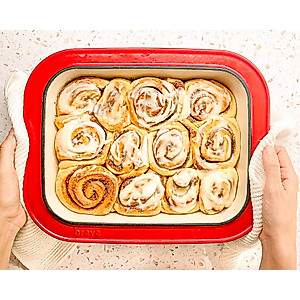 Brava Oven Enameled Cast Iron Chef's Pan and Lid, Used as a Dutch Oven, Rice Cooker, or Slow Cooker for Roasts, Stews, Braising, and More