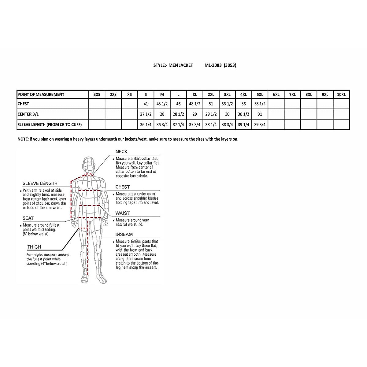 Milwaukee Leather ML2083 Men's Black Vented Reflective Leather Jacket - 3X-Large