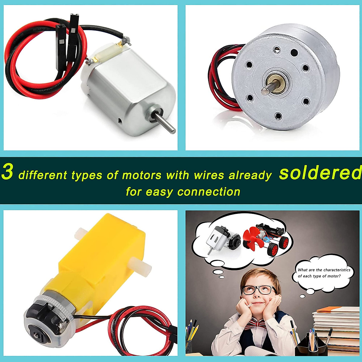 Science Kits for Kids Age 8-12,STEM Projects for Boys,Solar Experiments Toys Gifts for 8-14 Year Old Teen Boys Girls,4-in-1 Building Electric Motor Science Project for Teenage Ages 9 10 11 12 13