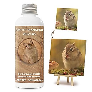 WAN2TLK 100ml Photo Transfer Medium, Gel Medium for Photo Transfer, Image After Transfer Clear Without Fading, Image Transfer Gel for DIY Arts & Crafts, Home Decor, Personalized Gifts