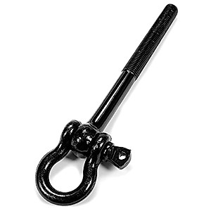 Kojem Steel Tow Hook Compatible with 2014-2023 Corvette C7 C8 Mid Engine Front/Rear Tow Hook Trailer Hitch Replacement for 15234068 Black