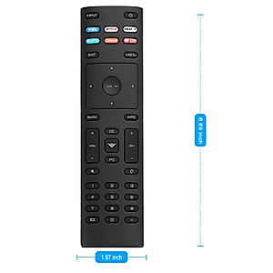 Replacement Remote Control XRT136 Applicable for Vizio TV D32h-F4 D43fx-F4 D65x-G4 PQ65-F1 V505-G9 D40f-G9 D50x-G9 D24h-G9 D55X-G1 V405-G9 D32H-G9