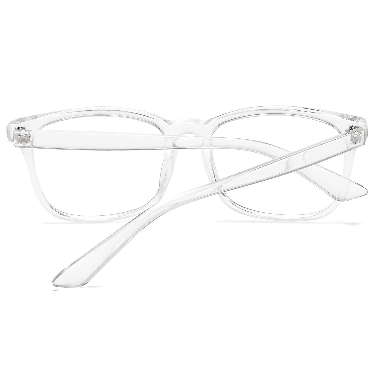 aisswzber Unisex Stylish Square Non-Prescription Eyeglasses Clear Lens Glasses