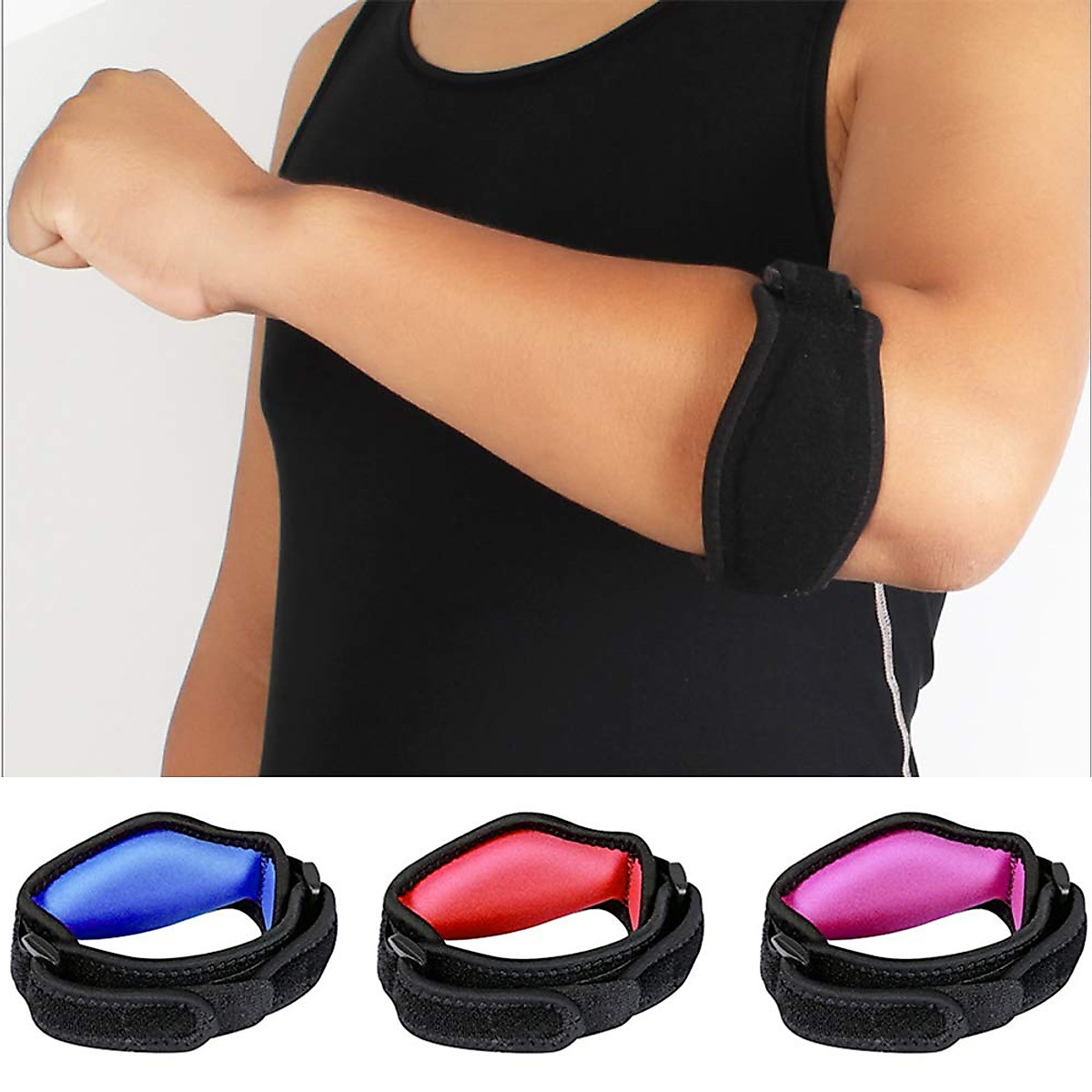 CALIDAKA Elbow Brace, Unisex Tennis Elbow Brace with Compression Pad for Sports Or Daily Use to Reduce Joint Pain