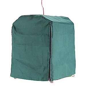 Felenny Rainproof Birdcage Cover with Zipper Closure Light-Proof Parrot Cage Shield Windproof Rainproof Cover for Bird Cage