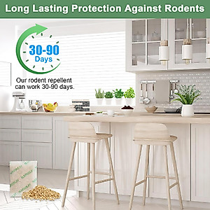 Rodent Repellent, Mafoiray Mouse Repellent Pouches Squirrel Repellent Natural Rodent Repelling, Eco-Friendly Peppermint Oil Outdoor to Keep Mice Out, Repel Mice from RV/Car/Garage/Home/Garage