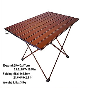 SUNESA Portable Picnic Table Portable Table Picnic Beach Fishing Folding Table Outdoor Lightweight Backpacking Camping Desk with Carry Bag Foldable Camping Table