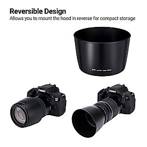 Reversible Lens Hood Shade Protector for Canon EF 75-300mm f/4-5.6 III USM & EF-S 55-250mm f/4-5.6 is II Lens Replaces ET-60 On Canon EOS 5D Mark IV III 7D 6D Mark II 90D 80D 77D Rebel T8i T7i T7 SL3