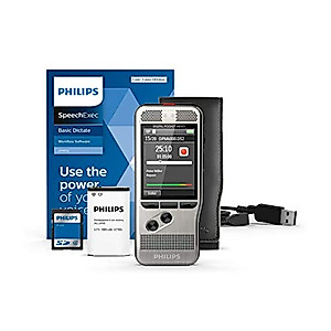 Pocket Memo 6000 Digital Recorder, Push Button, 2GB, Silver