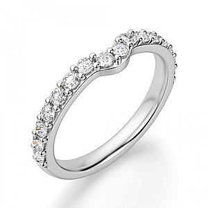 Bhumi Gems 0.59CT Round Moissanite Wedding Bands For Women | Engagement Band Rings | Silver Band | Anniversary Ring Gift Band | Moissanite Bands | Bridal Set | Moissanite Wedding Ring Set |