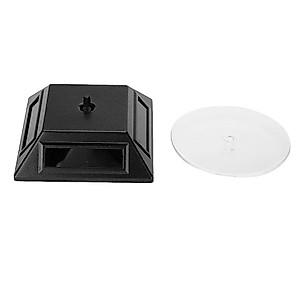 Antilog Jewelry Display Stand, Solar Showcase 360 Degrees Turntable Rotating Watch Phone Jewelry Organizer Display Stand(Black)