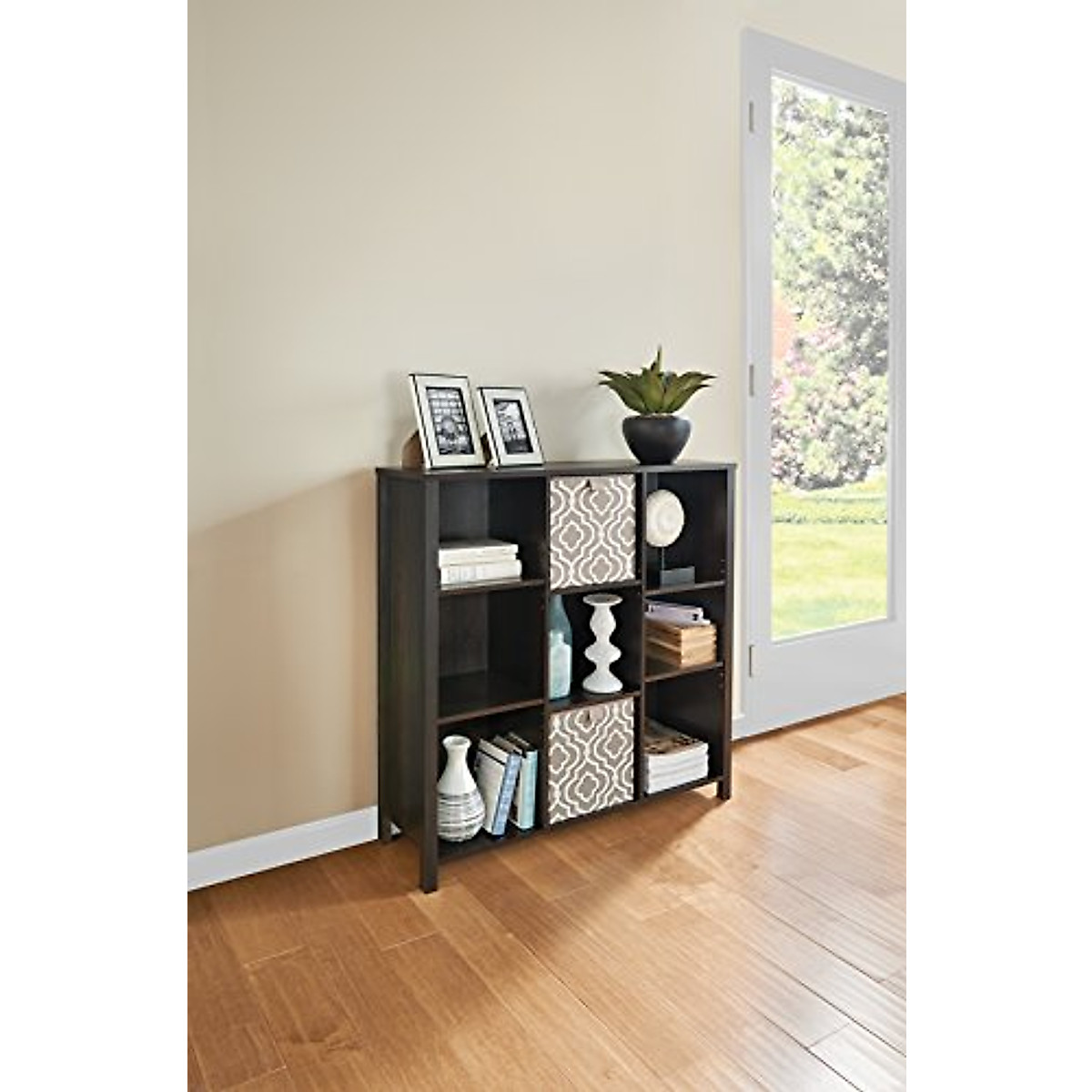 ClosetMaid 16058 Premium Adjustable 9-Cube Organizer, Black Walnut