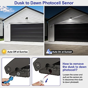 Bekada LED Wall Pack Lights with Dusk to Dawn Photocell 30W, IP65 Waterproof Outdoor Security Flood Lighting, Adjustable Full Cut Off Fixtures for Barn, Warehouse, 5000k, ETL Listed 2Pack