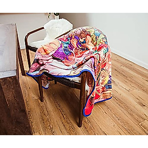 Street Fighter Fleece Throw Blanket | Plush Soft Polyester Cover For Sofa and Bed, Cozy Home Decor, Luxury Room Essentials | Capcom Video Game Gifts For Adults and Kids | 45 x 60 Inches