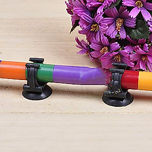 2 PCS Suction Cup Fish Tank Aquarium Heater Rubber Clip Airline Tubing Glass Holder Black Pet Supplies Cost- Effective Fashion in Practical