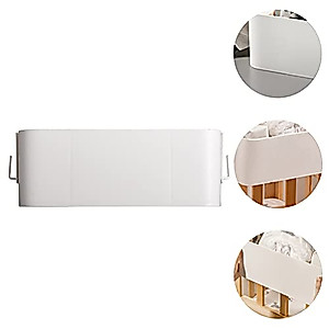 Toyvian Diaper Organizer Box Baby Crib Hanging Diaper Caddy Diaper Storage Bin Nursery Organizers for Changing Table Crib Baby Stroller