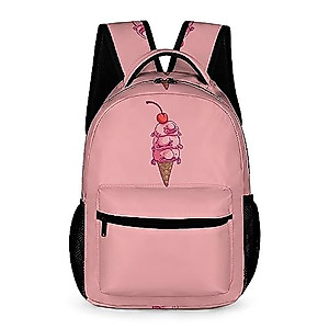 FunnyStar Blobfish Cherry Ice Cream Laptop Backpack Cute Daypack for Camping Shopping Traveling