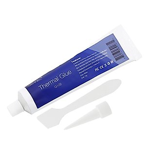 GENNEL G109 75Grams Thermal Glue, Thermal Conductive Plaster, Silicone Viscous Adhesive Compound for LED GPU Chipset Printer MOSFET Heatsink Cooling Sealing
