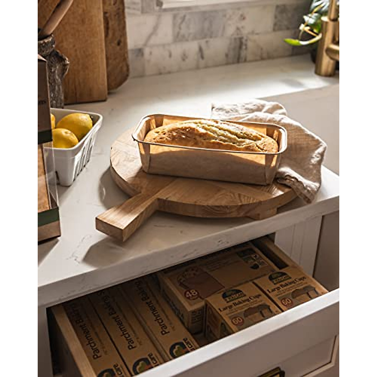 IF YOU CARE FSC Certified Paper Loaf Baking Pans, 4-count