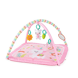 Bright Starts Daydream Blooms Activity Gym & Play Mat with Take-Along Toys, Ages Newborn + , 30x18x18 Inch (Pack of 1)