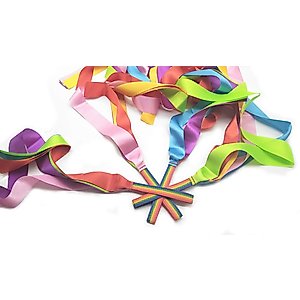 AIVIAI Rhythm Ribbon Dance Ribbons Rhythm Streamers for Baby Kids Party Supplies 12 PCS