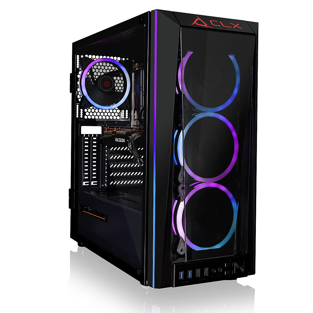 CLX Set Gaming Desktop - Liquid Cooled AMD Ryzen 9 5900X 3.7GHz 12-Core Processor, 32GB DDR4 Memory, Radeon RX 6700 XT 12GB GDDR6 Graphics, 500GB SSD, 4TB HDD, WiFi, Windows 11 Home 64-bit