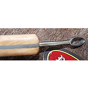 ProRider USA Set of 2 Horse Wood Handle SS Abscess Loop Hoof Care Cleaning Farrier Tool 98454