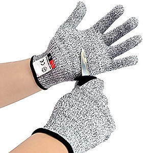 Oyster Knife with Cut Resistant Gloves Set, Oyster Opener Kit for Kitchen Used, Oyster Clam Shellfish Seafood Shucking Knife, cuchillo para pelar ostras con guantes