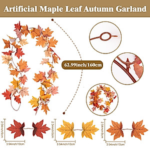 3-Tier Macrame Hanging Shelf for Wall Decor, Wooden Lighted Hanging Shelves with Fall Artificial Maple Leaves Boho Room Decor Aesthetic Wall Storage Floating Shelves for Bedroom Living Room Farmhouse