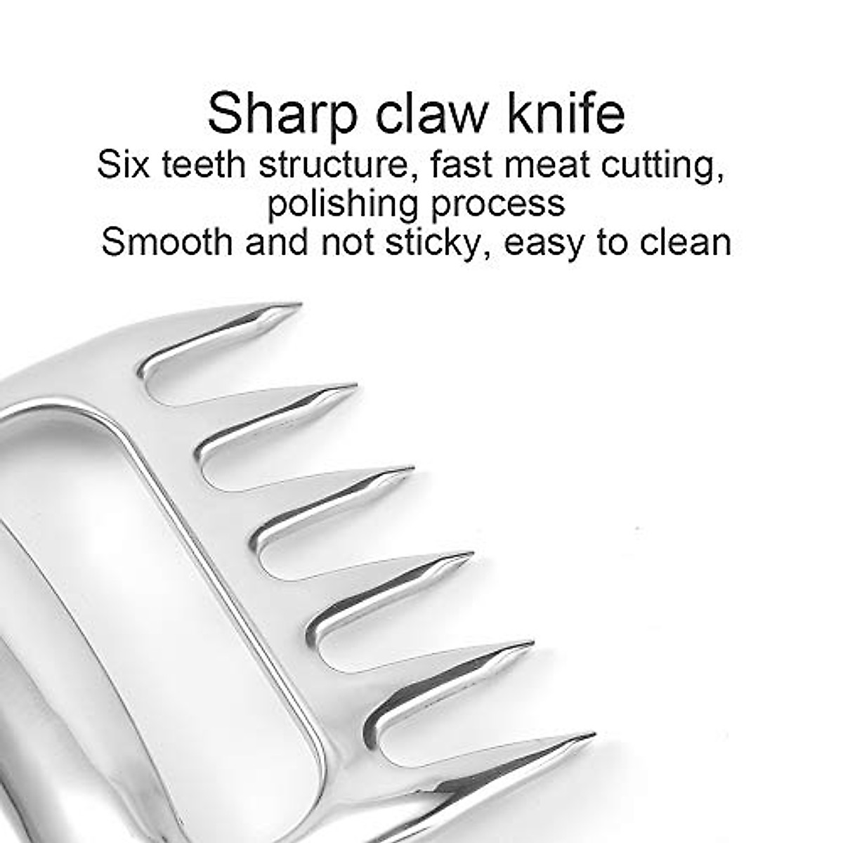 Bear claw， barbecue meat mincer，Meat Separator, stainless steel wire drawing meat mincer-barbecue and barbecue utensils, Meat Claws,Meat Shredder Claws，Shred and Cut Meats，a set of 2