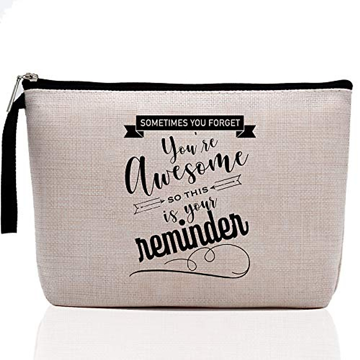 Thank You Gift, Gifts for Women, Her -You’re Awesome So This is Your Reminder, Boss Lady Gifts - Funny Christmas, Birthday, Encouragement Gifts for Best Friend, Mom, Wife, Daughter, Sister-Makeup Bag