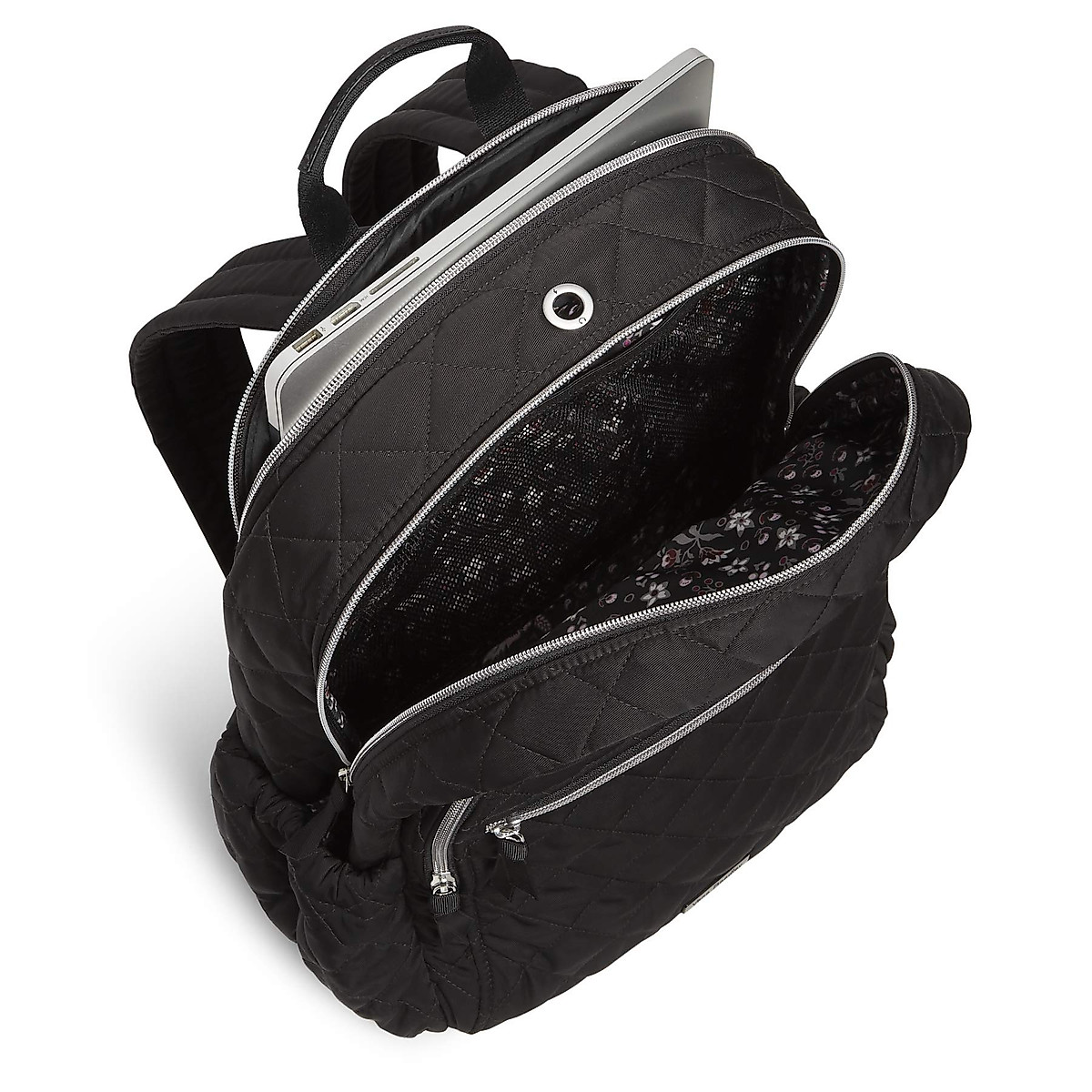 Vera Bradley Womens Performance Twill Campus Backpack Bookbag, Olive Leaf, One Size US