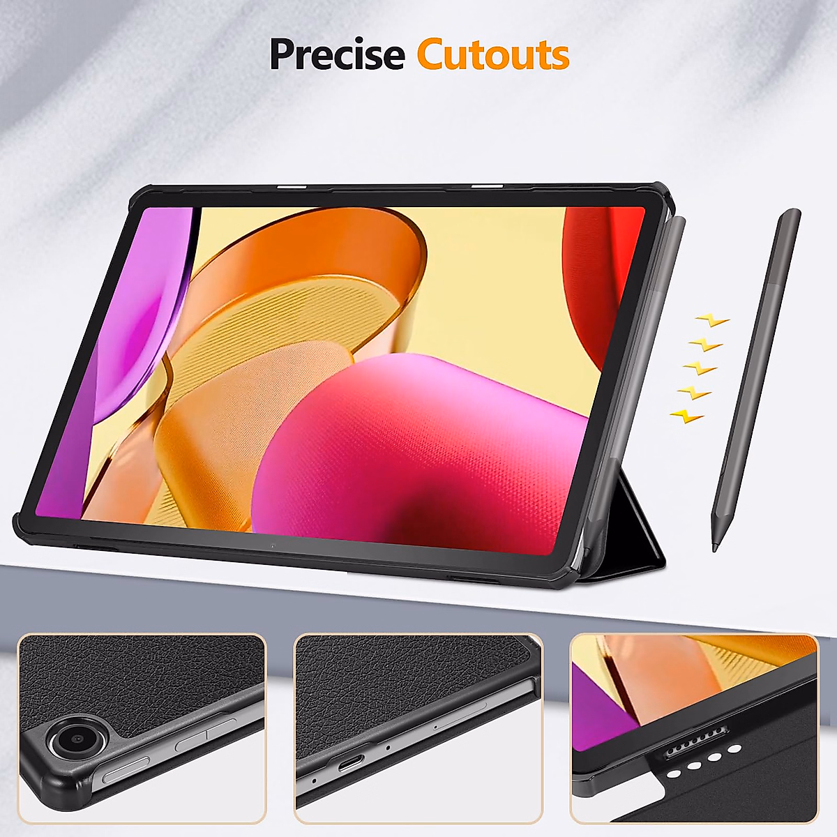 Fintie Case for Amazon Fire Max 11 Tablet (13th Generation, 2023 Release) - Ultra Lightweight Slim Shell Stand Cover with Auto Wake/Sleep, Black