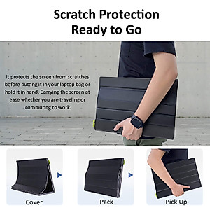 Gechic M505T / M505I Folding Sleeve(15A3) Stand, Smart Cover, Carrying case for Portable Monitor, Laptop, Anti-Scratch Screen Protection