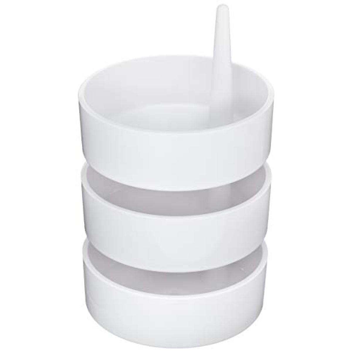 Amazon Basics Pivoting 3-Tiered Tray Jewelry Storage Organizer - White