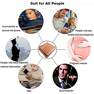 Amerthing Pure Copper Faraday Fabric RF & LF Electromagnetic Fields Gold Color Blocking Fabric 1 Meter (39"x43" inch)