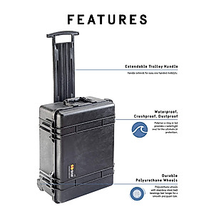 Pelican 1560 Case No Foam (Black)