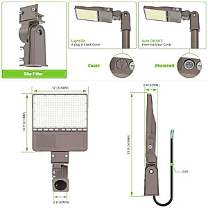OPENLUX AC 277-480V 150w LED Parking Lot Light with 240W Shoebox LED Retrofit Kits