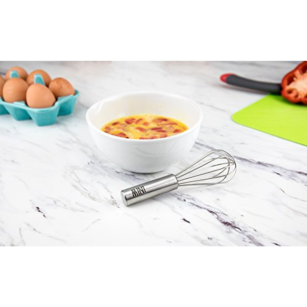 Tovolo 6" Mini Stainless Steel Whisk - Small Kitchen Gadget & Utensil for Baking, Cooking, Whipping, Mixing, Egg Beating, & Essentials / Dishwasher-Safe