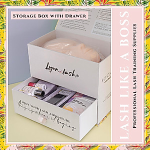 Lyon Lash Eyelash Tray (0.15 Mixed Tray, C Curl, D Curl) - Eyelash Extension Practice Kit Supplies for Beginner