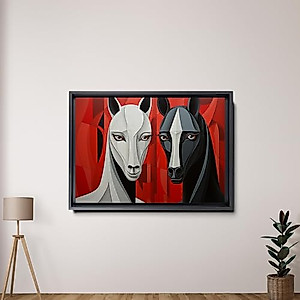 Majestic Black Stallion Galloping In The Clouds, Black Horse On Salt Flats, Canvas Print, Black Horse Print, Black Horse Wall Art