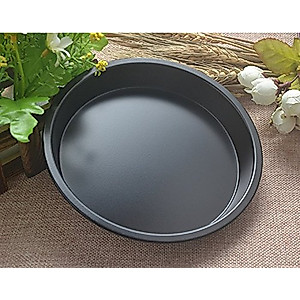 Mengbaobao MBB Carbon Steel Pizza Pan Tray Bakeware Non Stick Black For 10" Pizza Making
