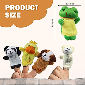 5 PCS Finger Puppets for Kids Toddlers Ages 1-3 3-5 4-8, Mini Plush Animals Baby Finger Puppet Toys, Show Theater Props, Small Prize Box and Bulk Party Favors for Kids, Toddlers