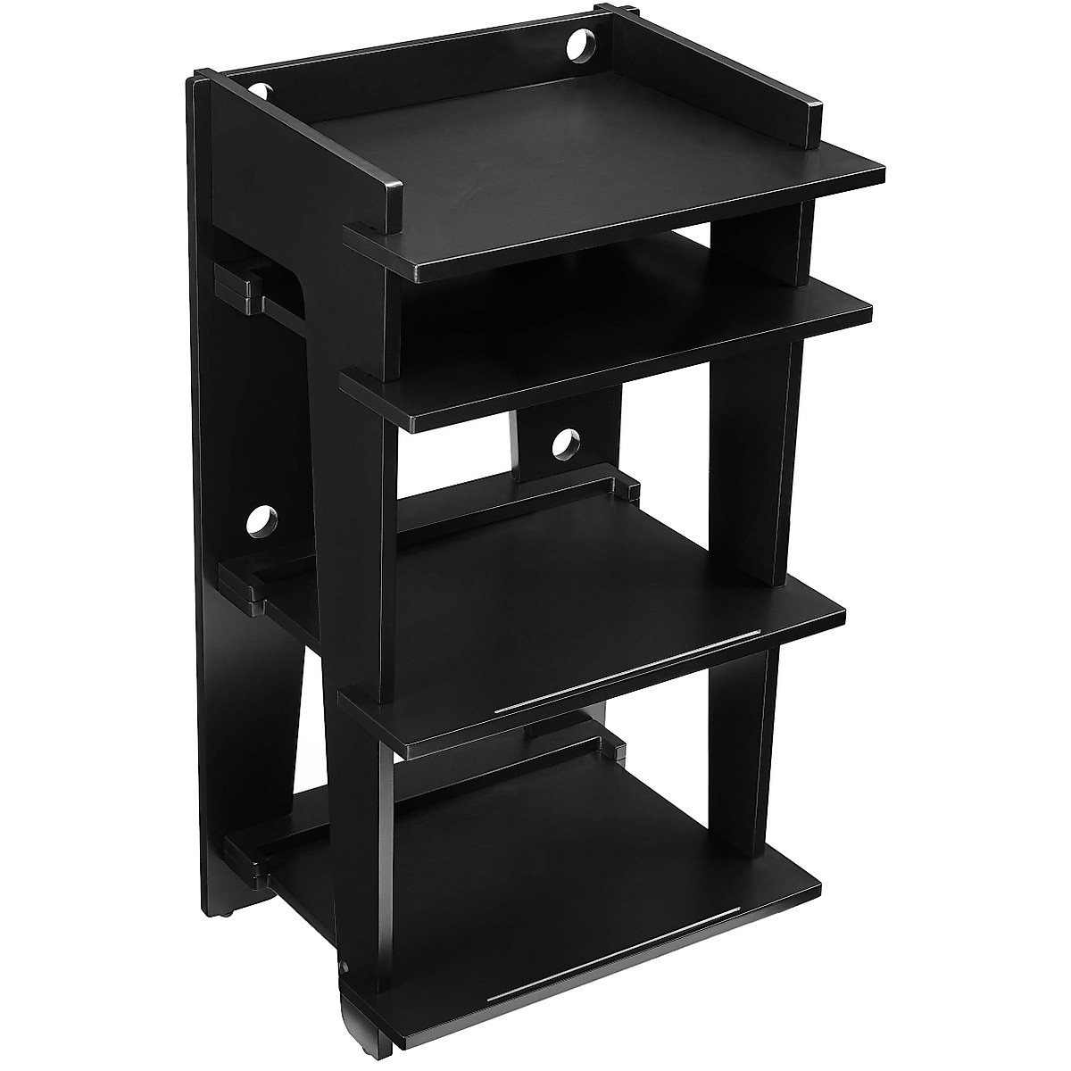 Crosley Furniture Soho Record Player Stand, Media Console with Vinyl Storage, Modern Home Organizer, Black