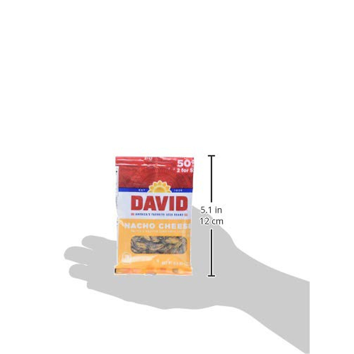 David Seed Sunflower Seeds, Nacho Cheese, 0.8 Ounce, 36 count