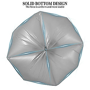 5 Rolls Small Trash Bags - 100 Counts Durable 4 Gallon Small Garbage Bags for home office kitchen Bathroom Bedroom Trash Can liners（Silver）