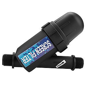 Oumefar 3/4" Large Capacity Disc Filter Stainless Steel Water Screen Filter 3/4 Inch Effective Water Filter for Drip Irrigation Water Pool Pump DN25